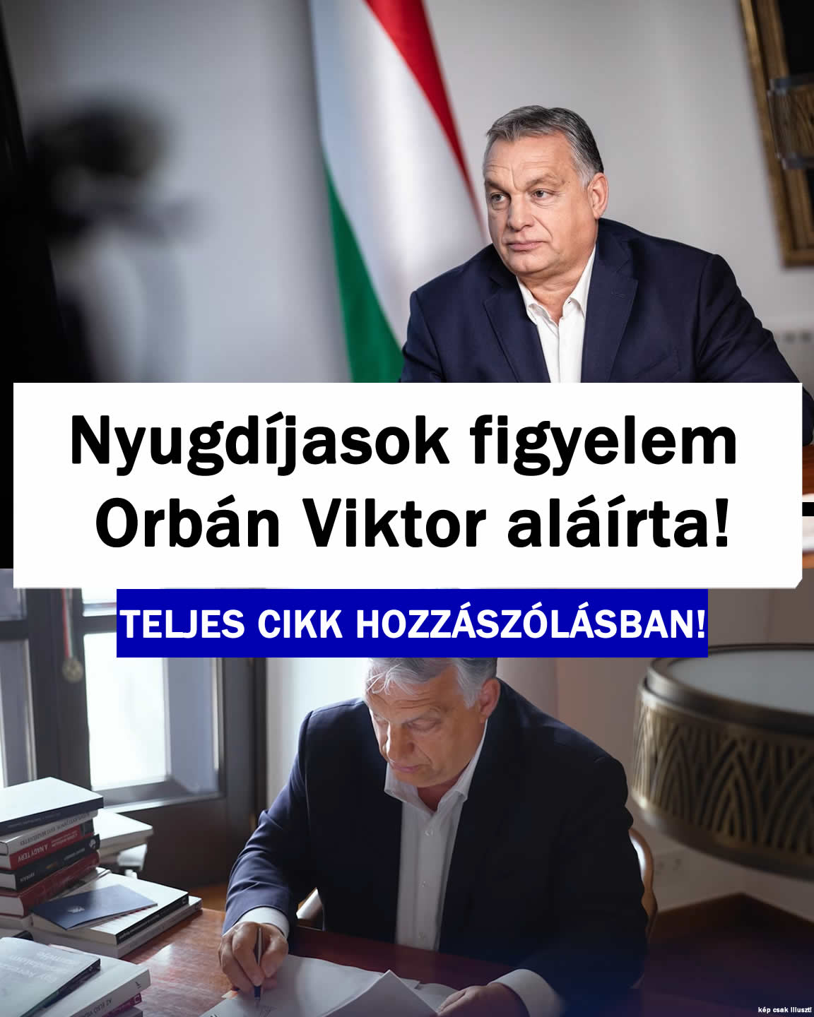 Nyugdíjasok figyelem Orbán Viktor aláírta! – EZPÖRÖG – MEGOSZT